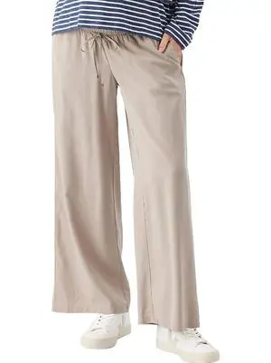 RIPE MATERNITY Wide Leg Tencel Pant - Taupe