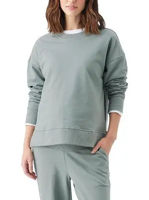 RIPE MATERNITY Relax Nursing Sweat Sweater - Sage Green.