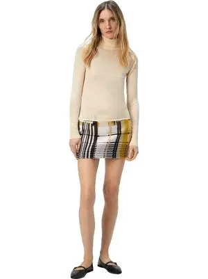 Missoni High-neck Sweater In Viscose And Wool Blend - Multicoloured