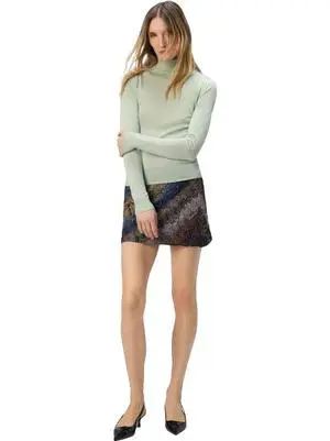 Missoni High-neck Sweater In Viscose And Wool Blend - White