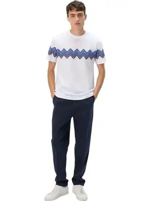 Missoni T-shirt With Chevron Insert - White