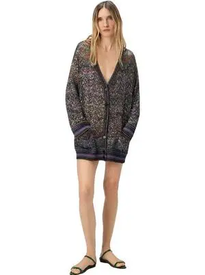 Missoni Oversized V-neck Cardigan With Zigzag Pattern - Multicoloured