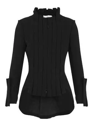 Anne Fontaine Tailored Jacket With Silver Buttons - Black