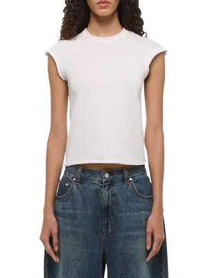 Helmut Lang Twisted Crop Top - Optic White