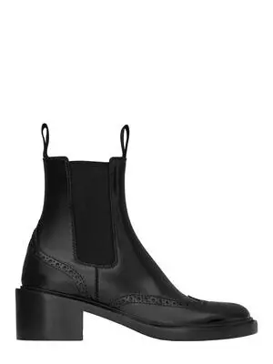 Saint Laurent Leather Vincent Chelsea Boots - Black