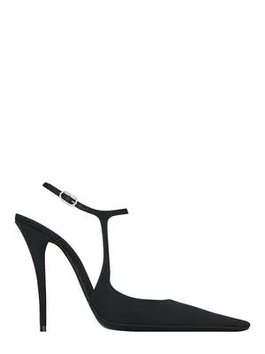 SAINT LAURENT Saint Laurent Manon Silk Pumps