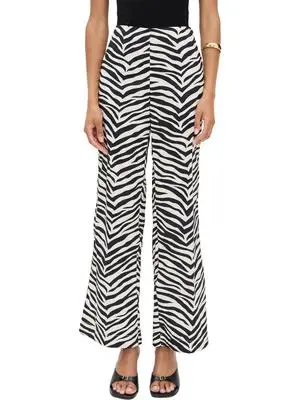 SIMONMILLER Pia Poplin Pants - Zebra Print