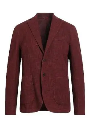 TAILOR CLUB Cotton, Linen, Silk Blazer - Red