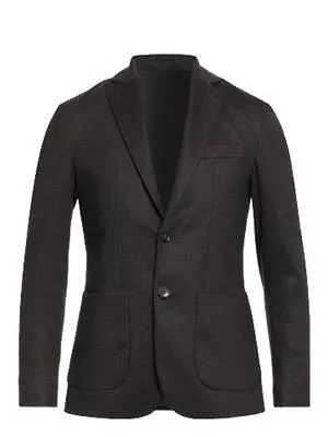 LIU •JO MAN Single-breasted Jacquard Blazer - Brown