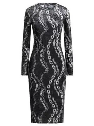 Versace Midi Bodycon Dress - Black