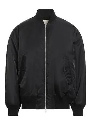 Emporio Armani Jacket In Polyamide, Cotton And Elastane - Black