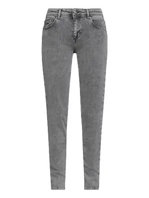 Versace Skinny Jeans With Logo - Grey