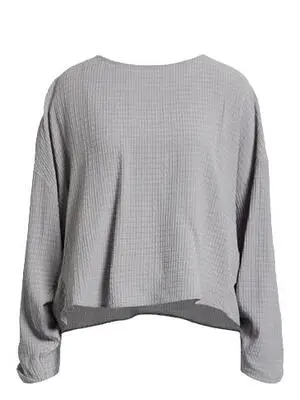 Emporio Armani Woven Top - Grey