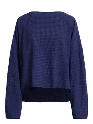 Emporio Armani Woven Top - Navy