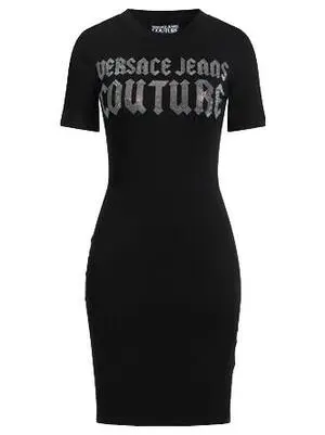 Versace Mini T-shirt Dress - Black