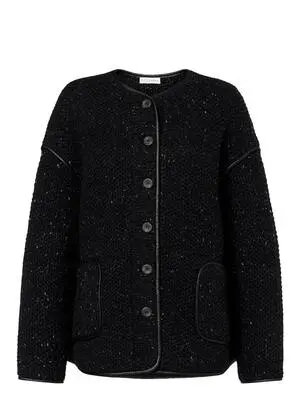Altuzarra Medrano Knitted Wool-blend Jacket - Black