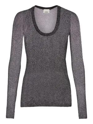 Isabel Marant Thalia Lamé Top - Black