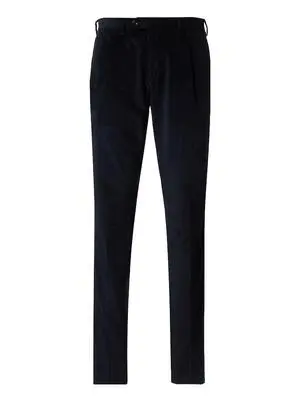LARDINI Cotton Corduroy Trousers - Blue