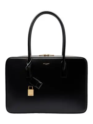 Saint Laurent Sac De Jour Leather Tote Bag - Black