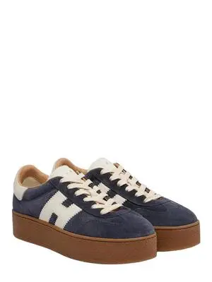 Hogan Suede Platform Sneakers - Blue