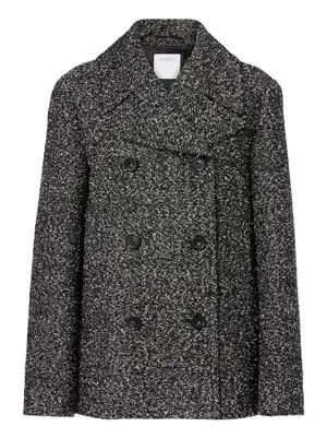 Sportmax Olaf Wool And Cotton-blend Coat - Black