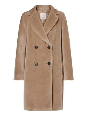 Max Mara Roseto Alpaca And Wool Coat - Beige