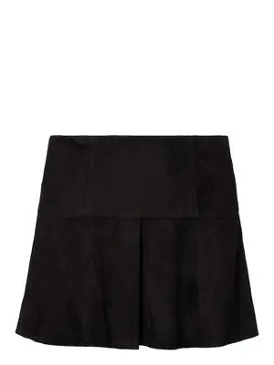 Isabel Marant Dilara Suede Miniskirt - Black