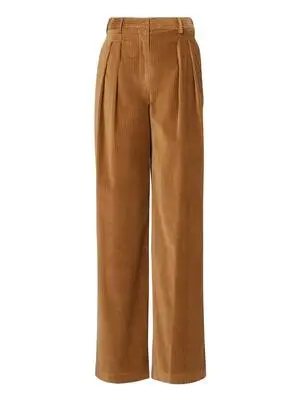 Altuzarra Pip Cotton Corduroy Wide-leg Pants - Beige