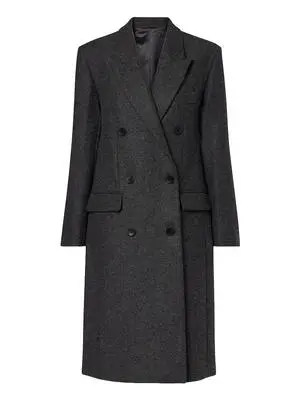 Isabel Marant Irene Double-breasted Virgin Wool Coat - Grey