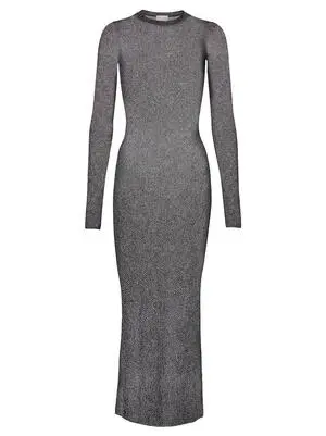 ISABEL MARANT Fanele Knitted Lamé Maxi Dress