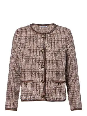 Veronica Beard Brisa Tweed Jacket - Brown
