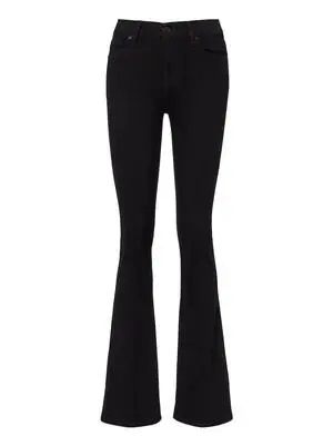 7 For All Mankind Mid-rise Bootcut Jeans - Black