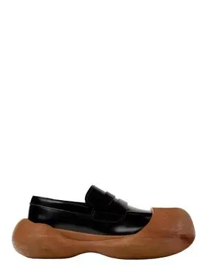 Camper Caramba Penny Leather Loafers - Black