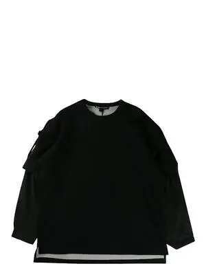 Adidas Y3 Scifi Short/long Sleeve Tee Shirt - Black