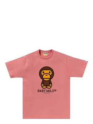 A BATHING APE Baby Milo Tee Shirt - Pink