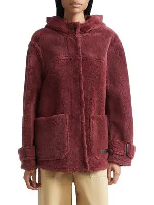 Marni Genuine Shearling Hooded Jacket - Rom88 Peat