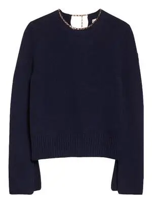 MONCLER Virgin Wool & Cashmere Crewneck Sweater