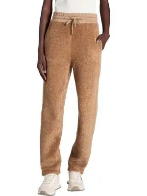 Moncler Mixed Media Fleece Sweatpants - Warm Taupe