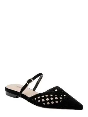 L'Agence Jacklyn Mary Jane Mule - Black Suede