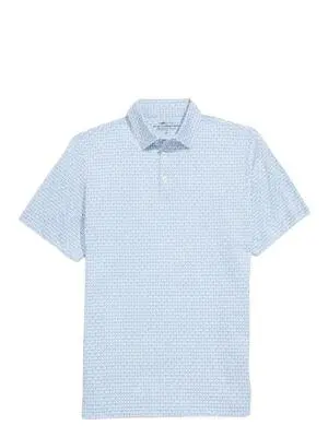 Vineyard Vines Golf Print Sankaty Performance Polo - Golf Micro White Cap