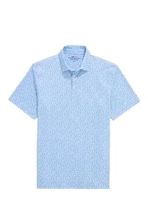 Vineyard Vines Golf Print Sankaty Performance Polo - Golfers Jake Blue