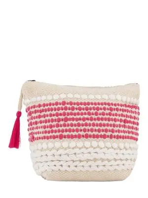 MER ST. BARTH Saline Beach Medium Zip Pouch Pink