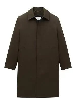 Saint Laurent Canvas Mackintosh Coat - Green