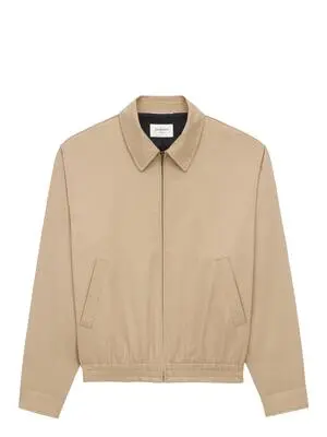 Saint Laurent Cotton Short Jacket - Nude