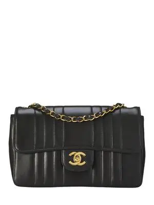 Chanel Lambskin Vertical Flap Small - Black