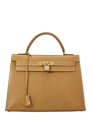 HERMÈS Hermès Gold Ardennes Kelly Sellier 32