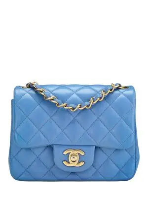 CHANEL Lambskin Square Flap Mini
