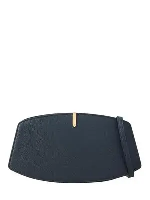 Savette Florence Embellished Textured-Leather Shoulder Bag Blue