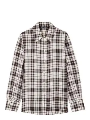 Proenza Schouler-Checked Twill Bronwen Shirt