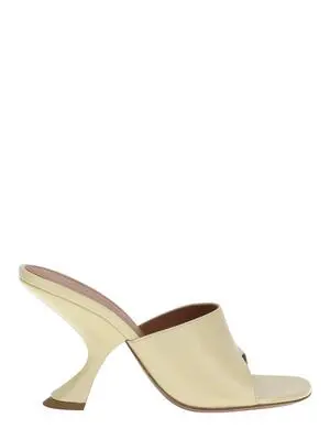 Amina Muaddi Heeled Sandal - Sand